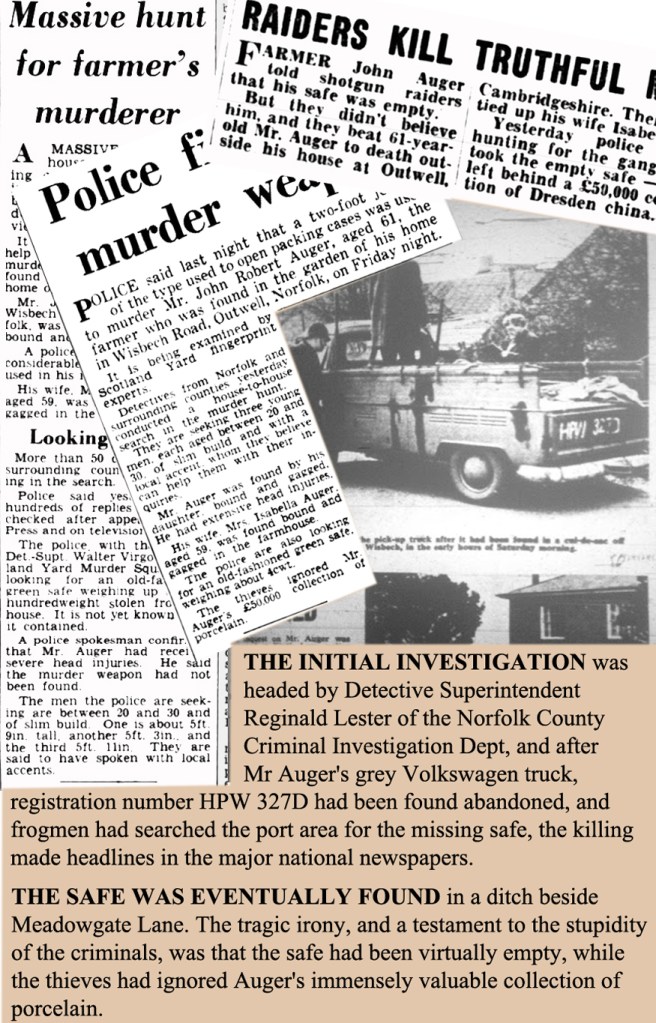 DEATH IN THE FENS – the killing of John Auger – fullybooked2017